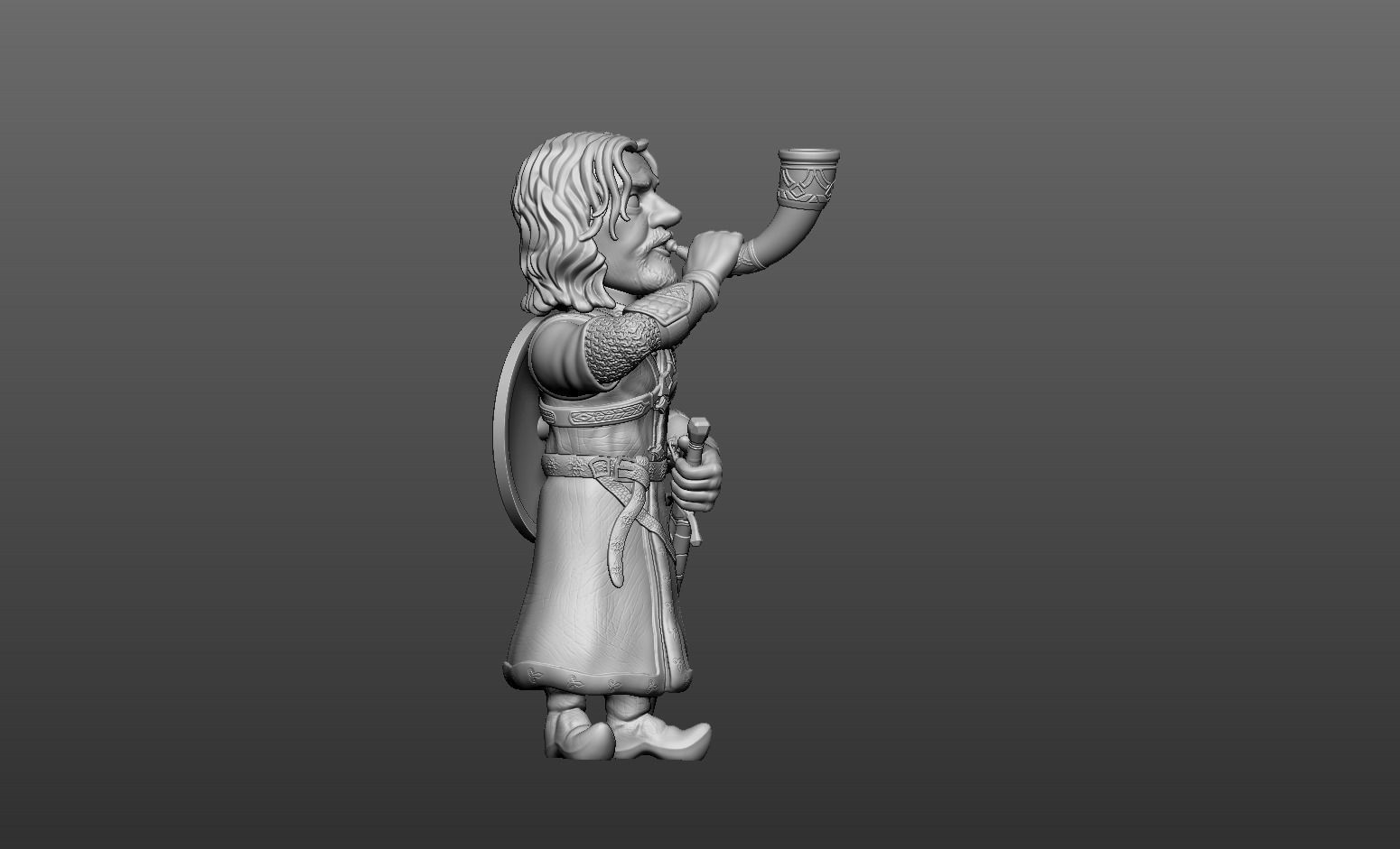 Boromir From Lord Of The Rings Cartoon Figure 3d Model 3d Printable Cgtrader