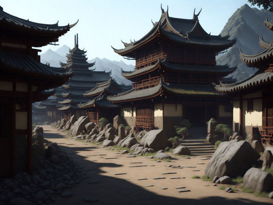 Old Village Image Backdrops Texture | CGTrader