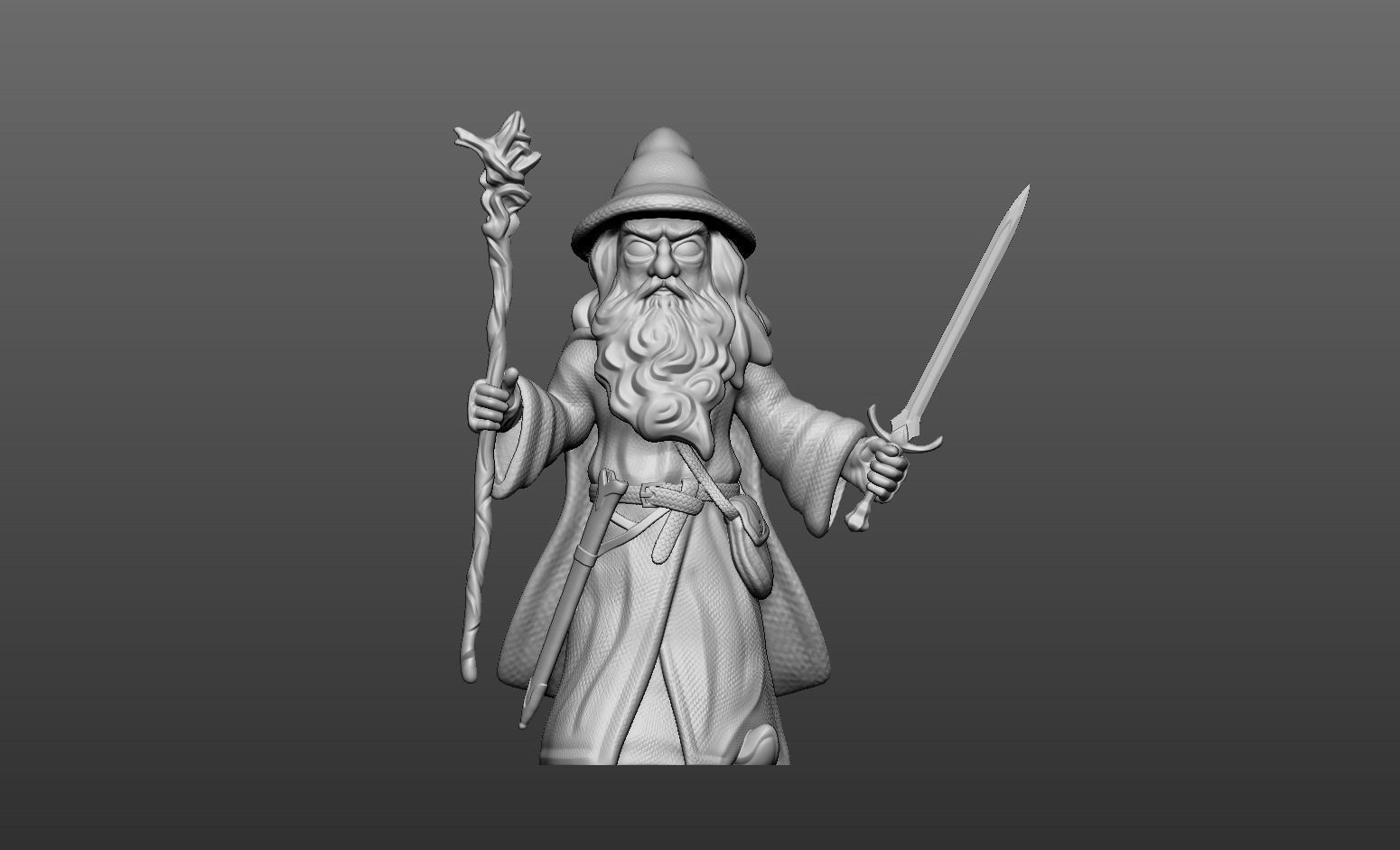 Gandalf from Lord of the Rings - Cartoon Figure 3D model 3D printable ...