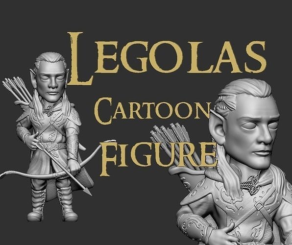 Legolas from Lord of the Rings - Cartoon Figure 3D model 3D printable ...