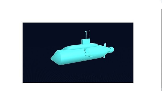 a strange submarine 3D model | CGTrader