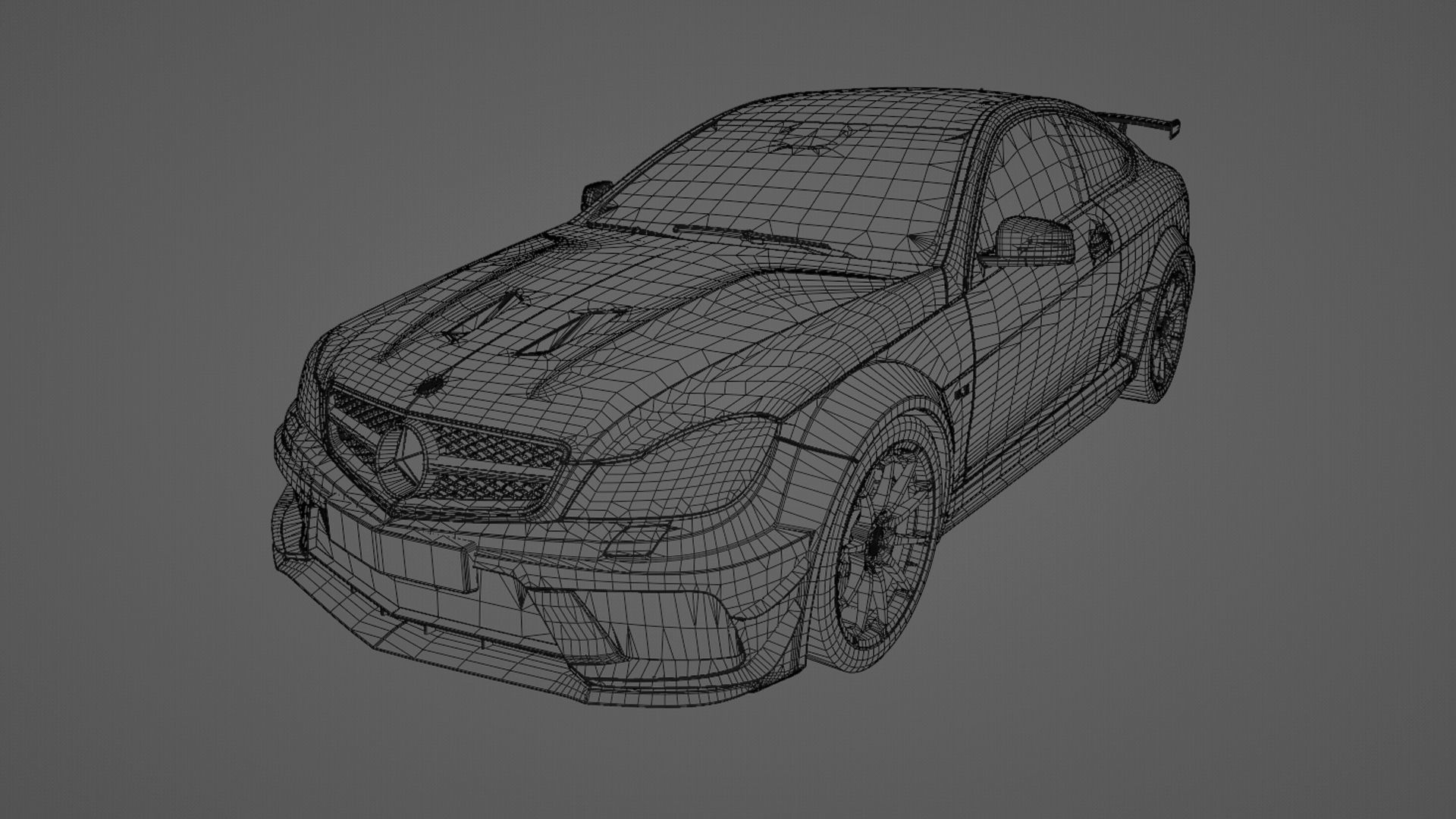 3D model Mercedes Benz C63 AMG Black Series VR / AR / low-poly | CGTrader
