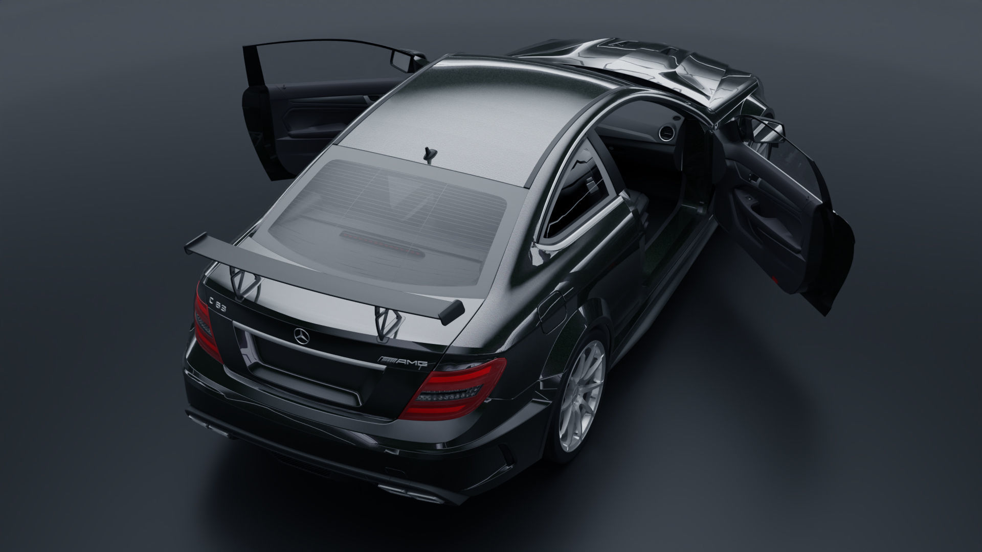 3D model Mercedes Benz C63 AMG Black Series VR / AR / low-poly | CGTrader