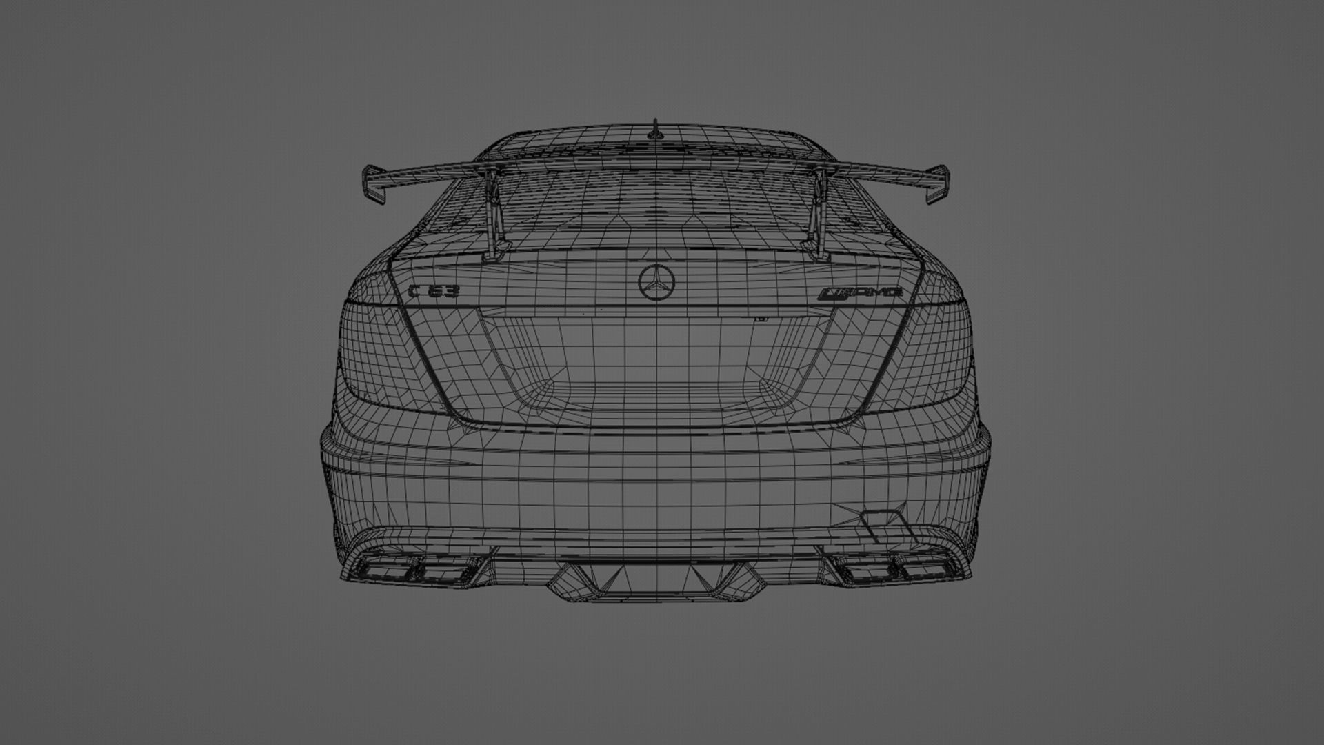 3D model Mercedes Benz C63 AMG Black Series VR / AR / low-poly | CGTrader