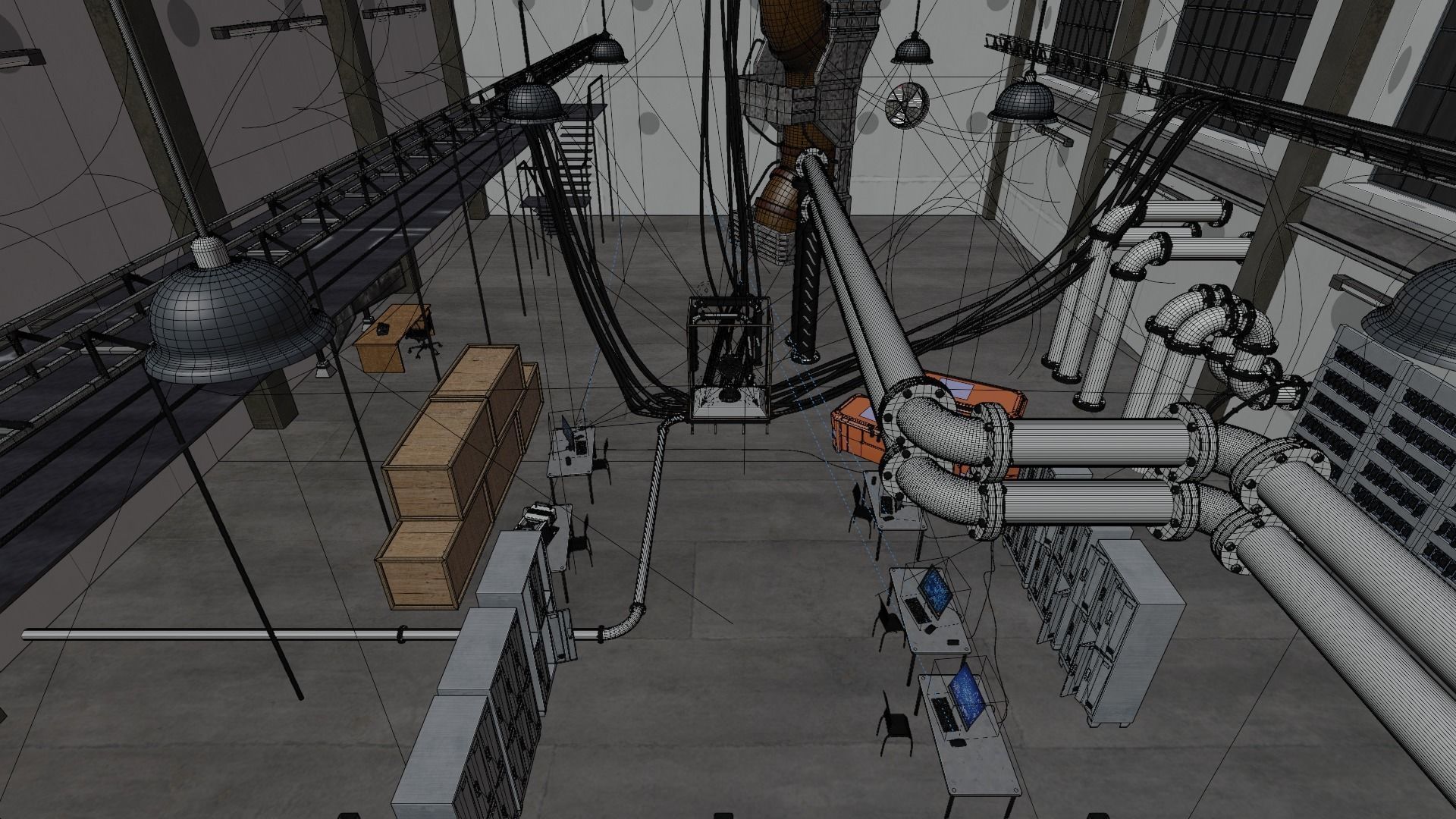 Factory Lab 3D model | CGTrader