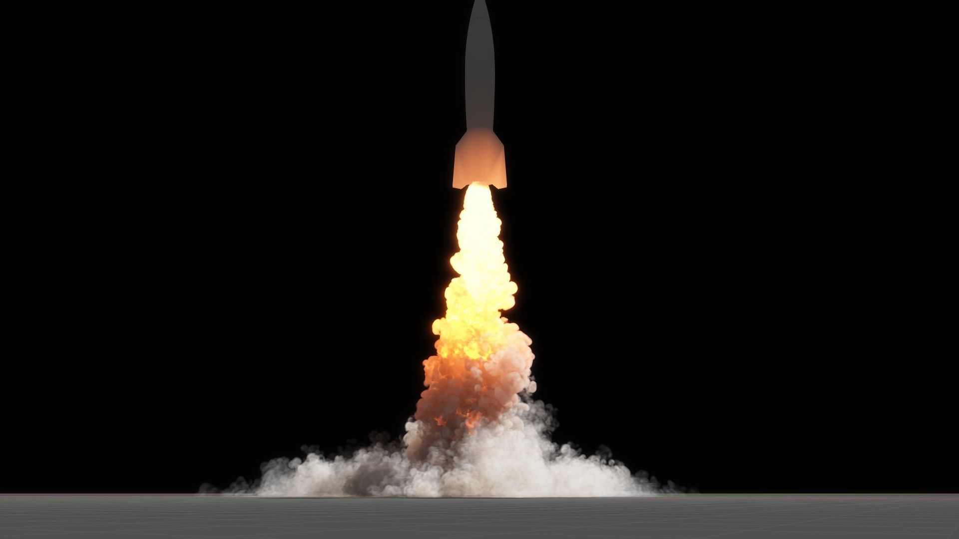 3D Rocket Start Animation 3D model | CGTrader