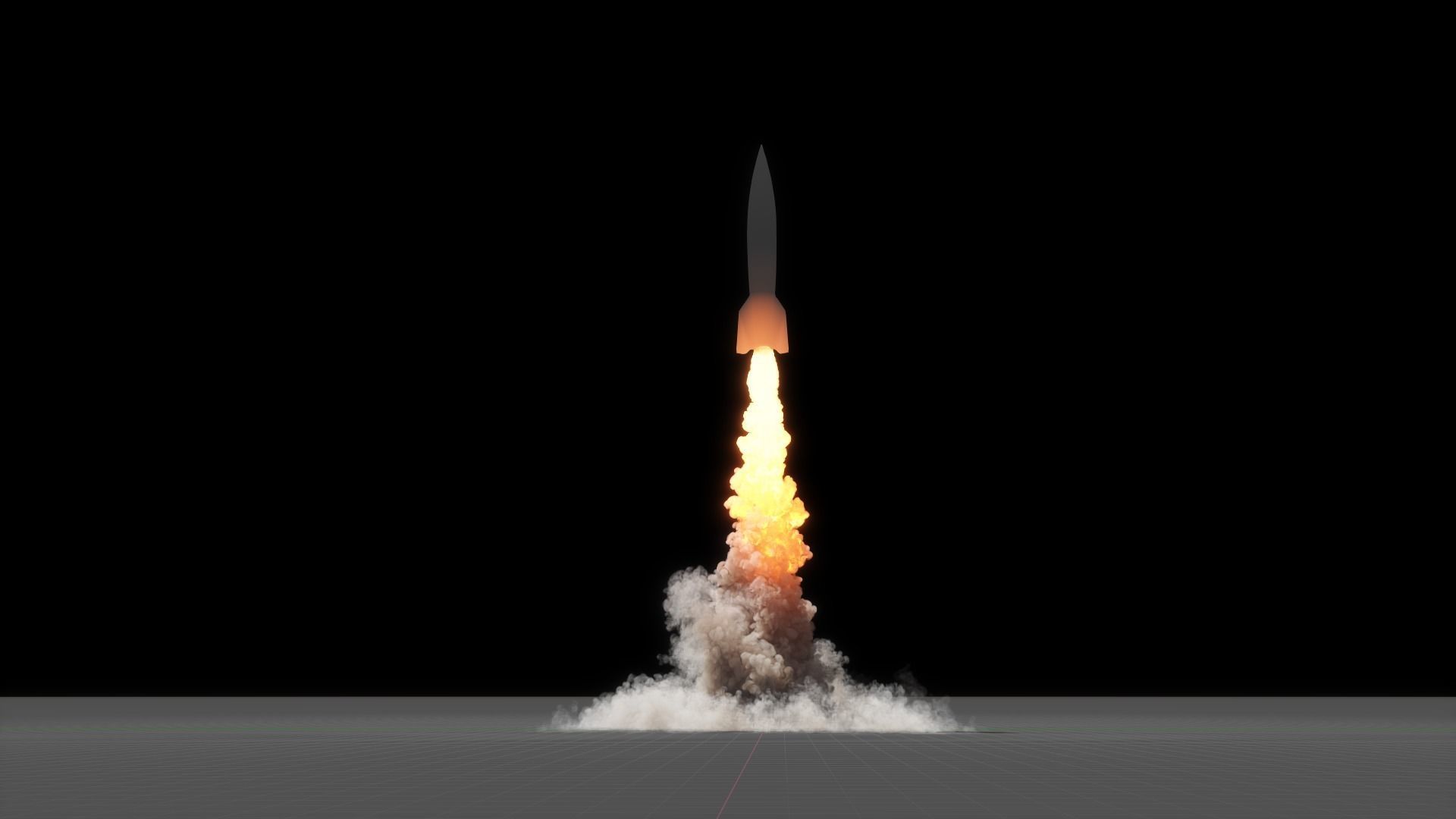 3D Rocket Start Animation 3D model | CGTrader