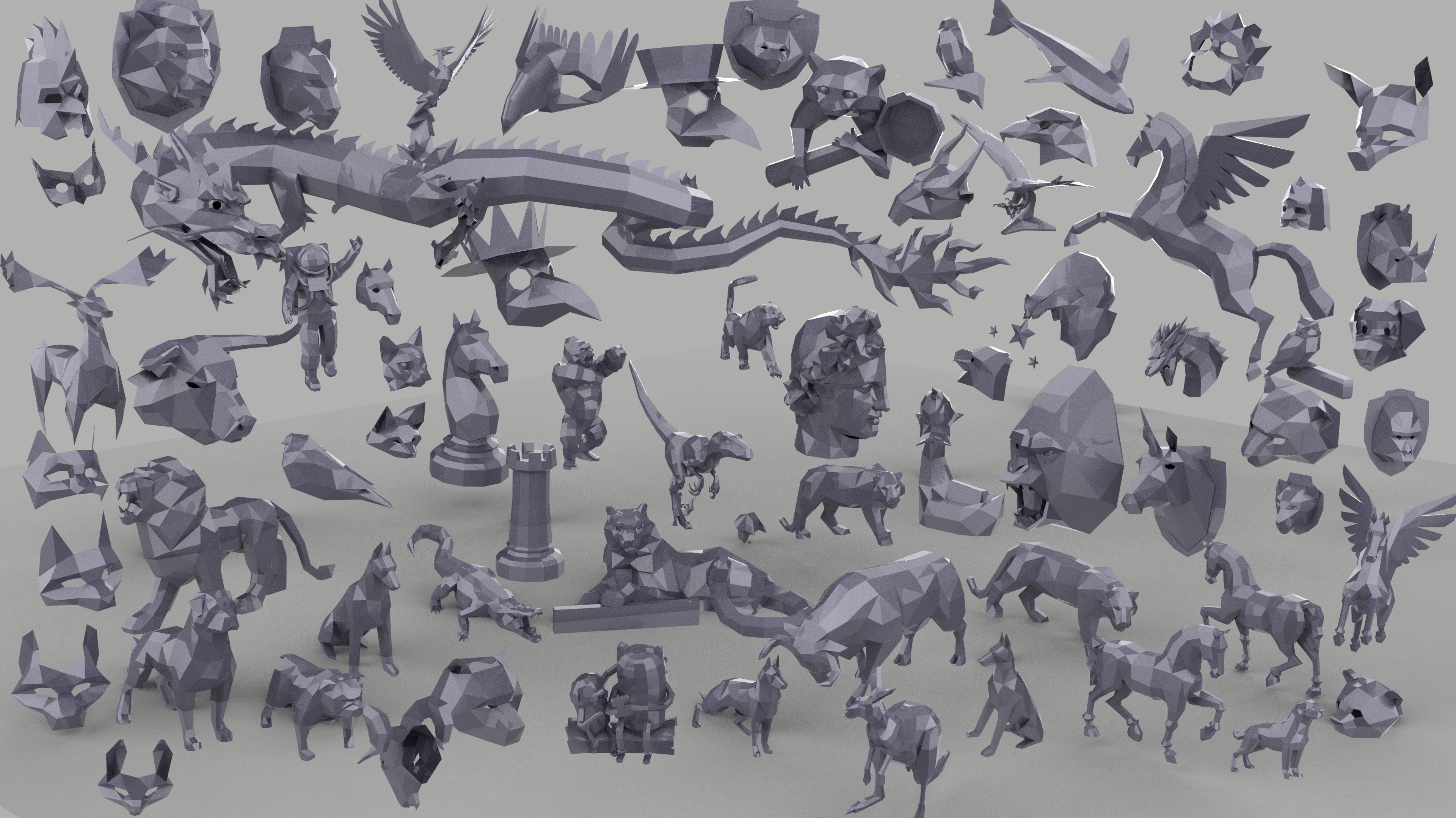 Paperuka models DIY 3d Models Paper Craft 3D model 3D printable | CGTrader