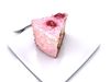 Raspberry Cake Slice 3D model | CGTrader