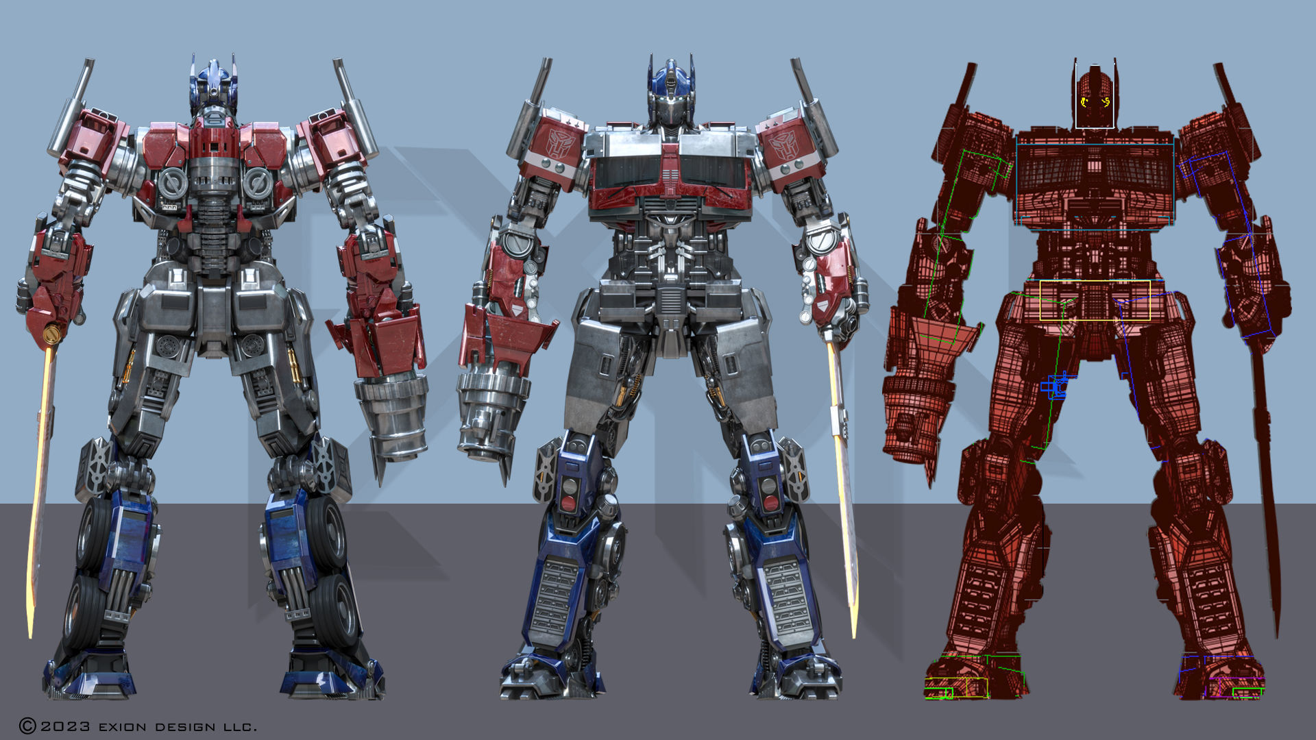 Transformers Optimus Prime ROTB 3D model rigged | CGTrader