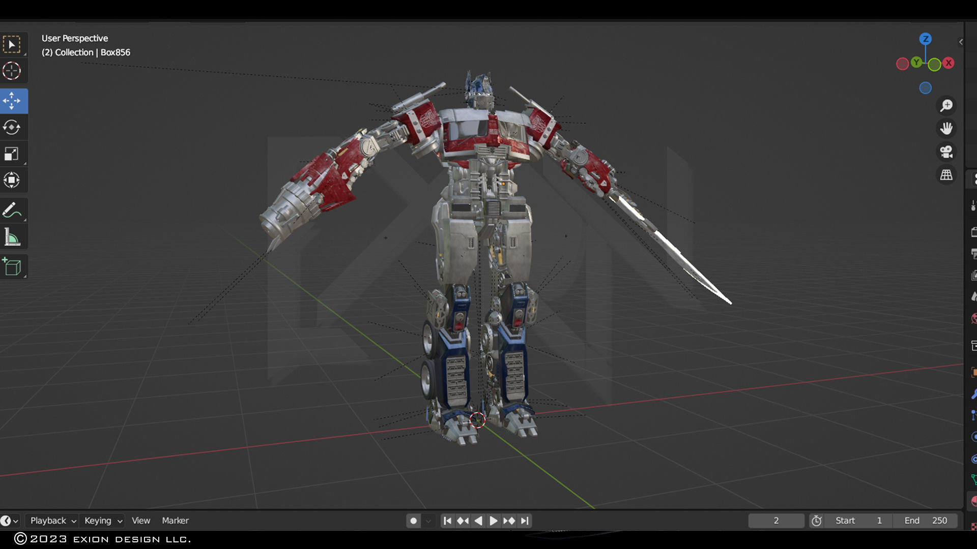Transformers Optimus Prime ROTB 3D model rigged | CGTrader