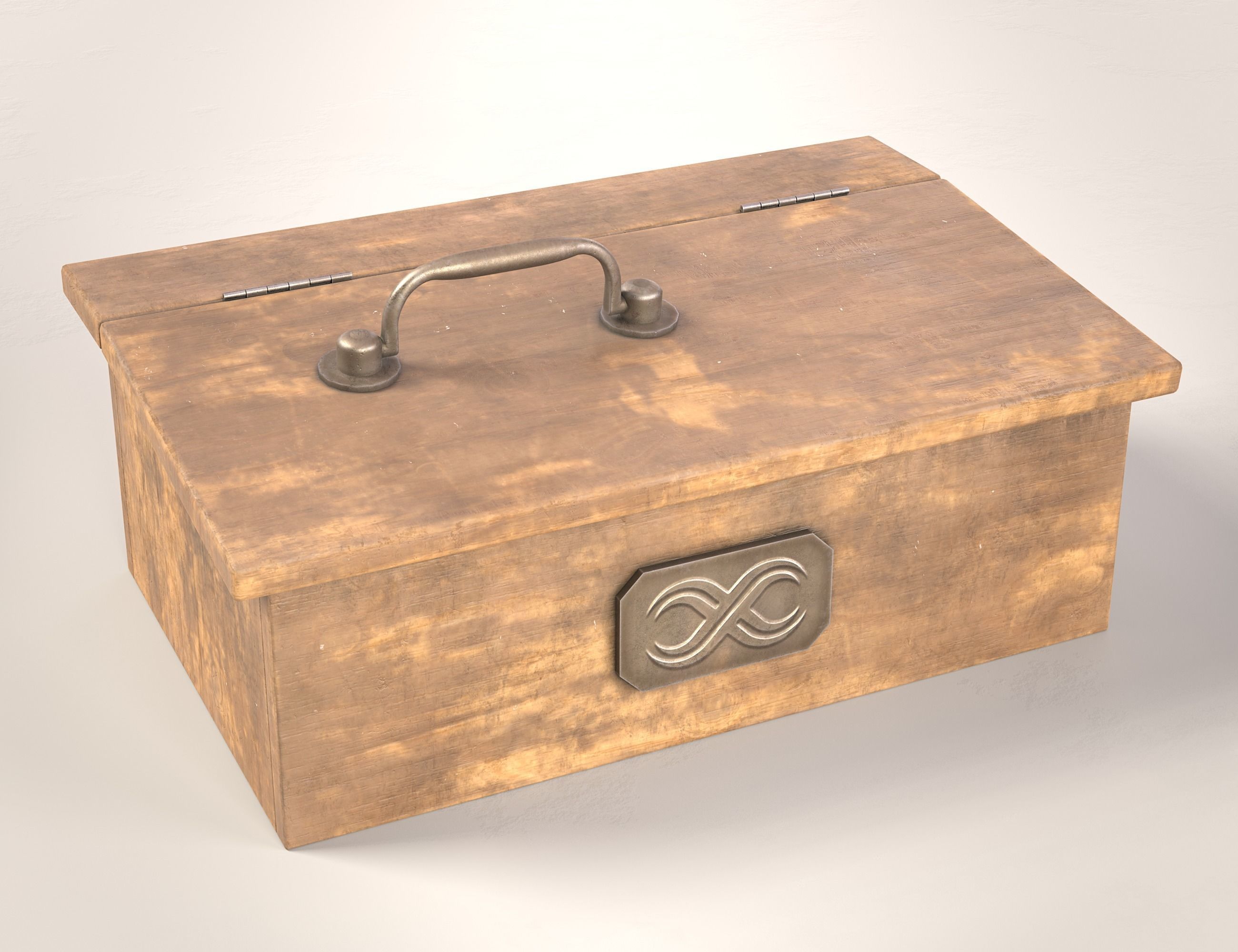 3D model Vintage wooden secretary box VR / AR / low-poly | CGTrader