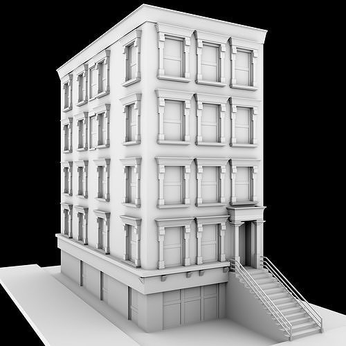 3D model Building 15 VR / AR / low-poly | CGTrader