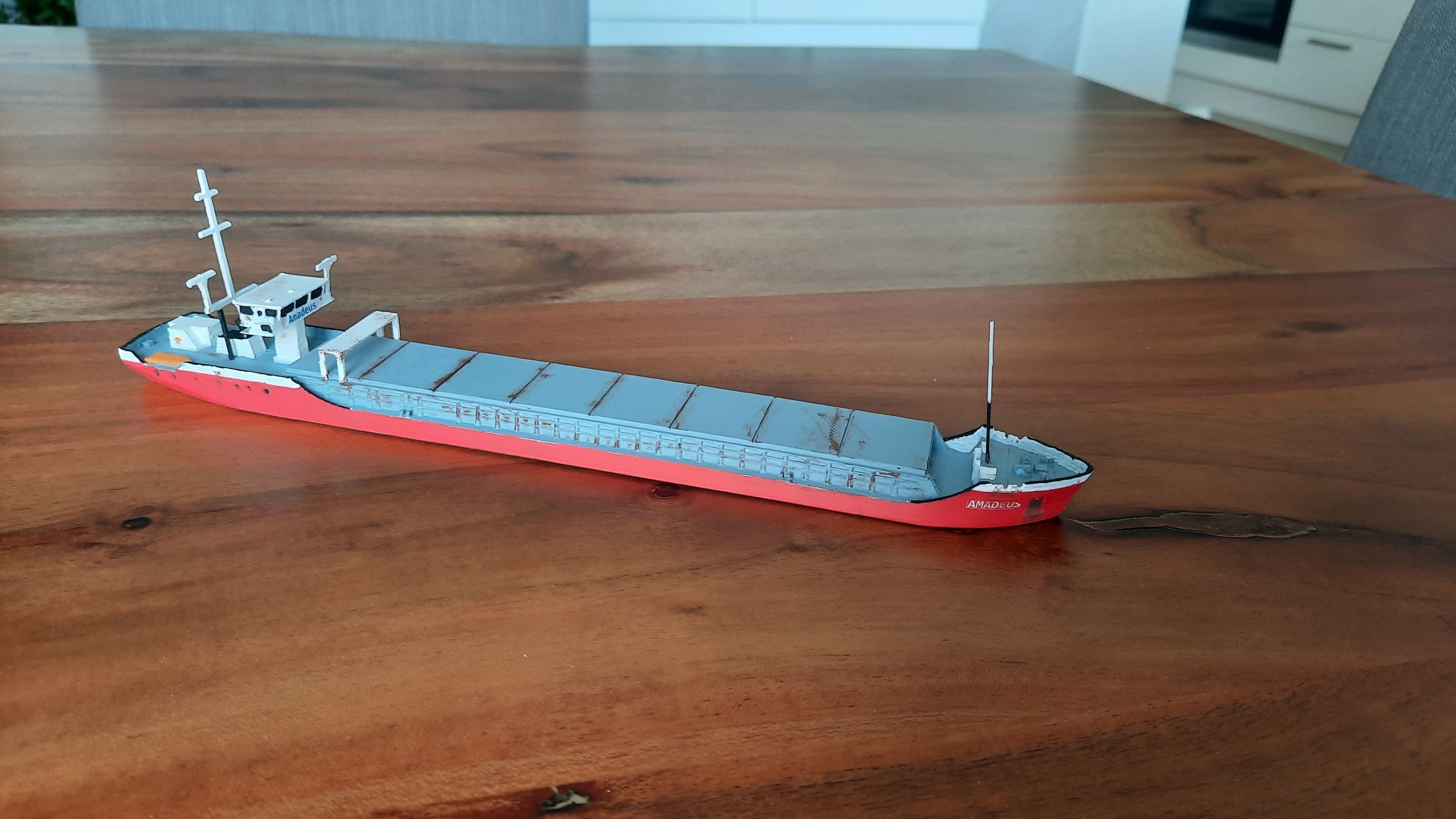 COASTAL CARGO SHIP WATERLINE MODEL - 3D MODEL FOR PRINTING 3D model 3D ...