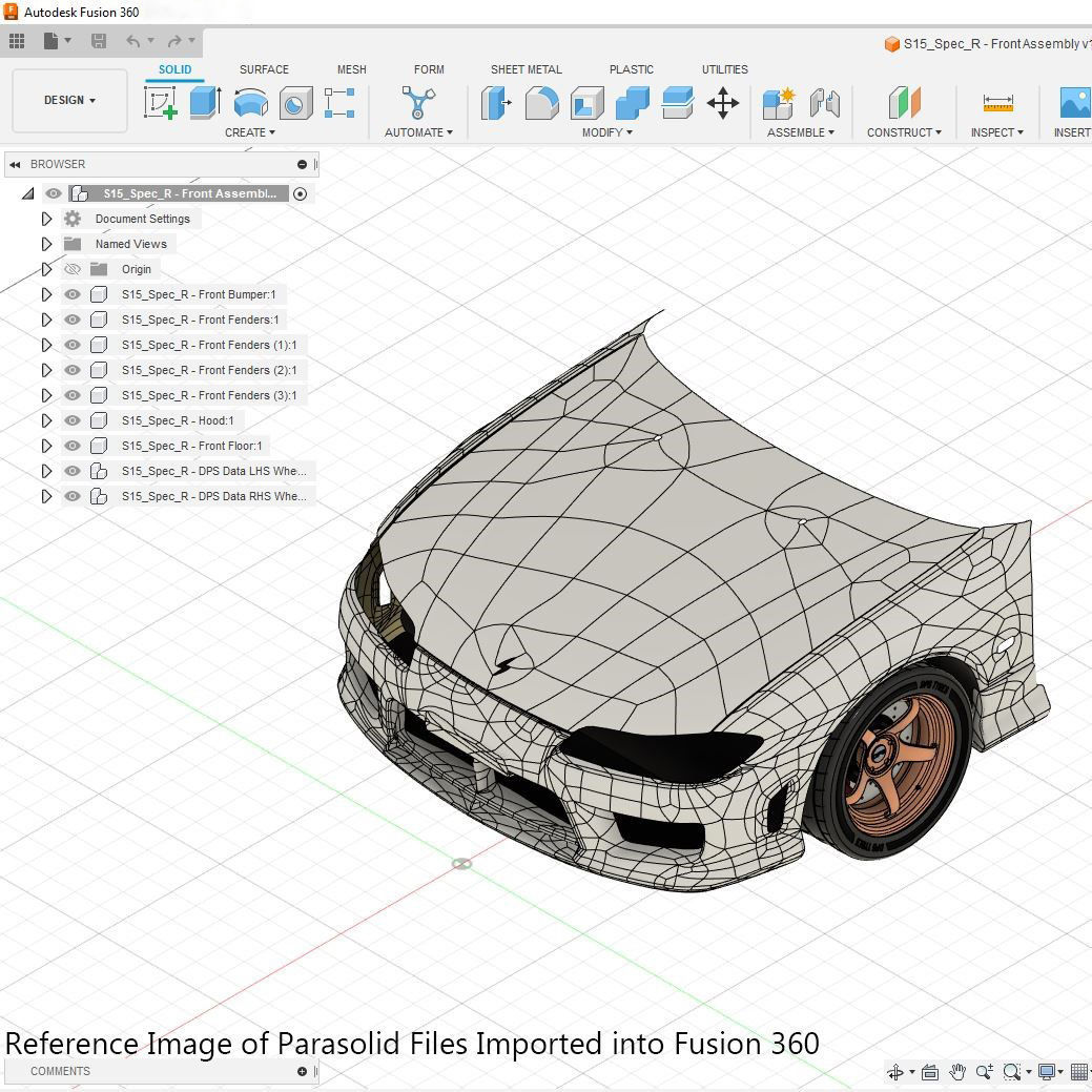 S15 Spec R Front Assembly Exterior Surfaces - 3D Laser-Scanned 3D model ...