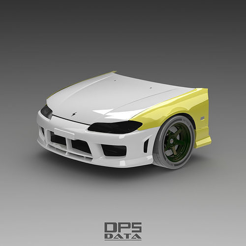 S15 Spec R Front Fender Exterior Surfaces - 3D Laser-Scanned 3D model ...