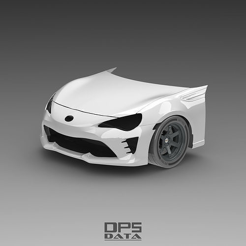 86 ZN6 Front Assembly Exterior Surfaces - 3D Laser-Scanned 3D model ...