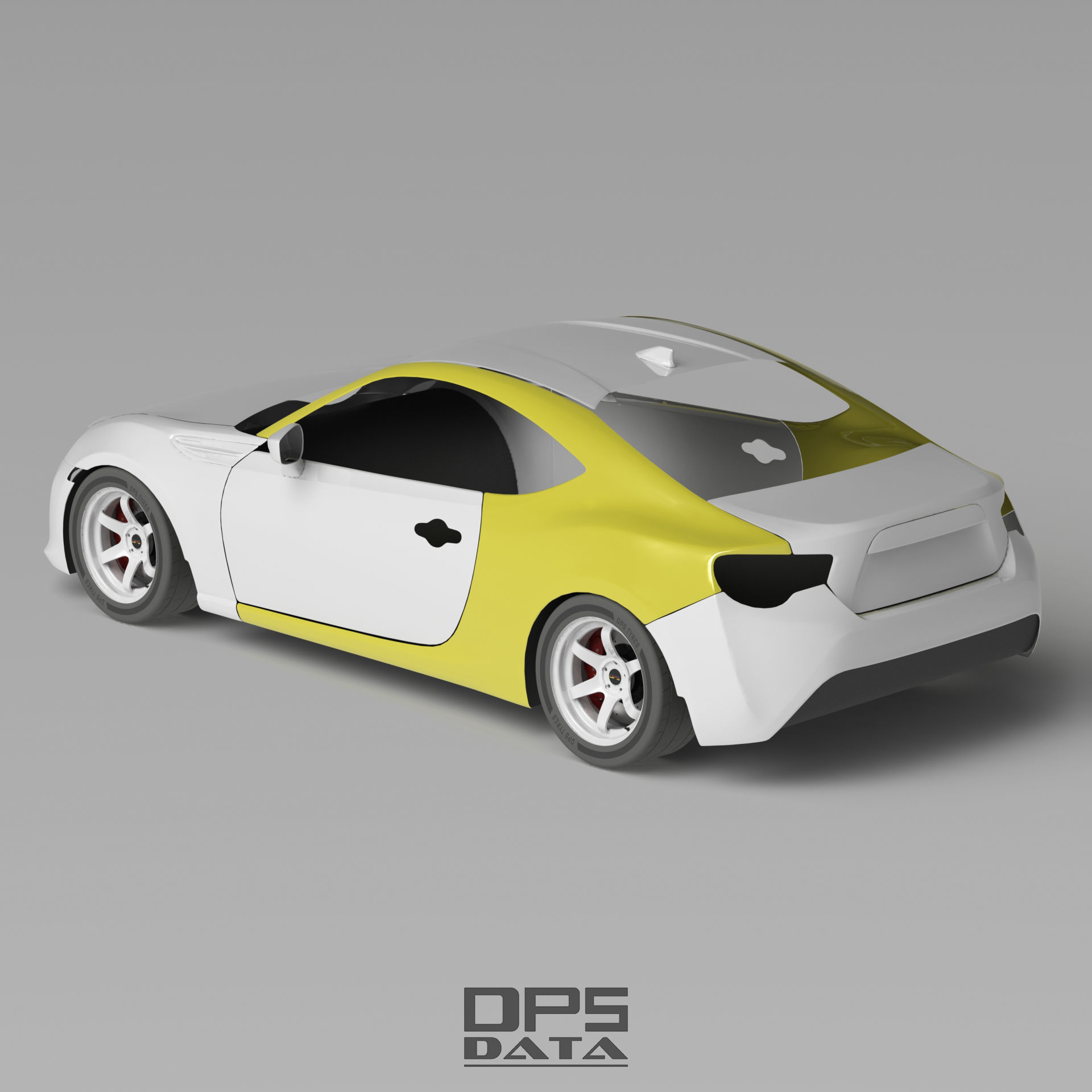 86 ZN6 Rear Quarter Panels Exterior Surfaces - 3D Laser-Scanned 3D ...