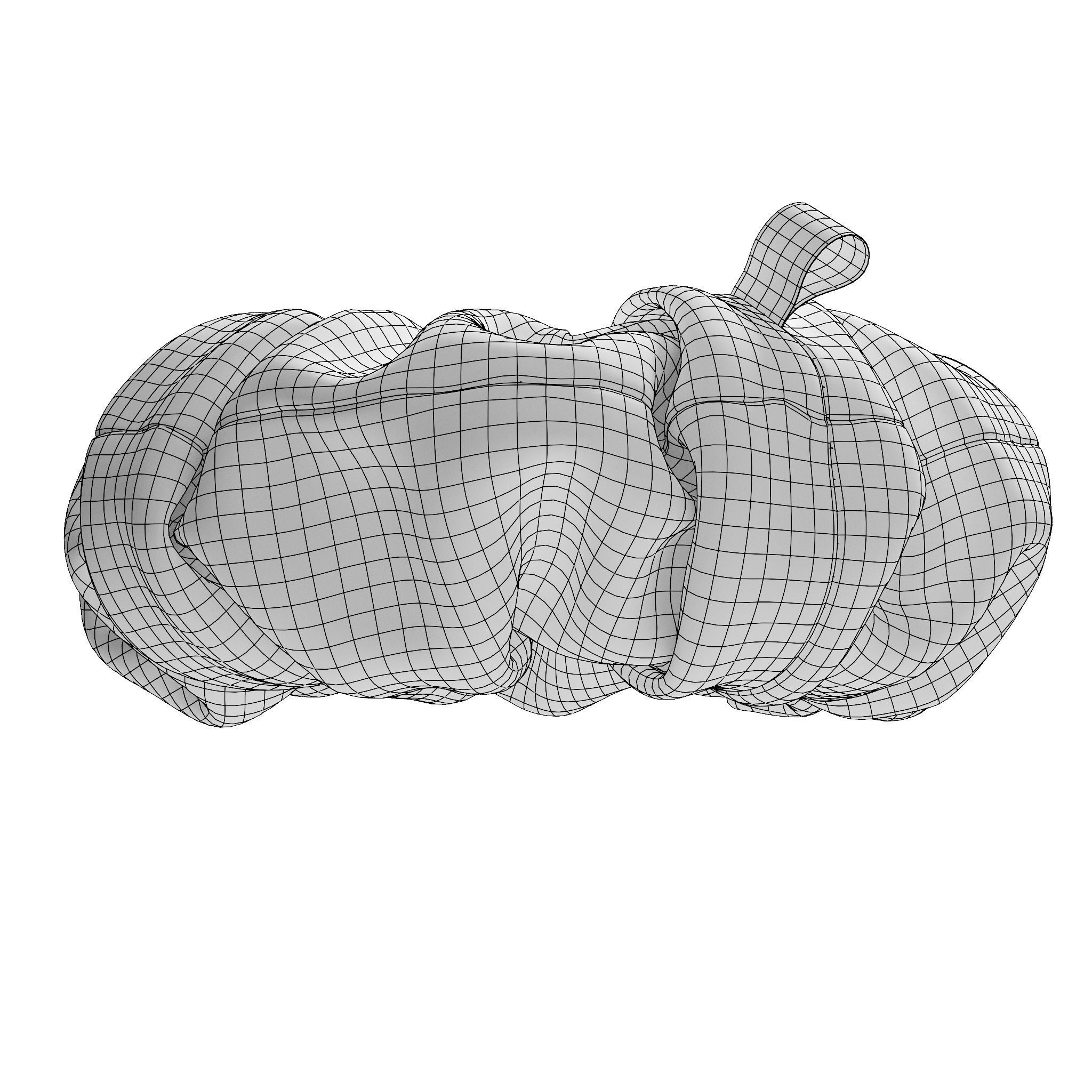 Scrunchie flower 3D model animated | CGTrader