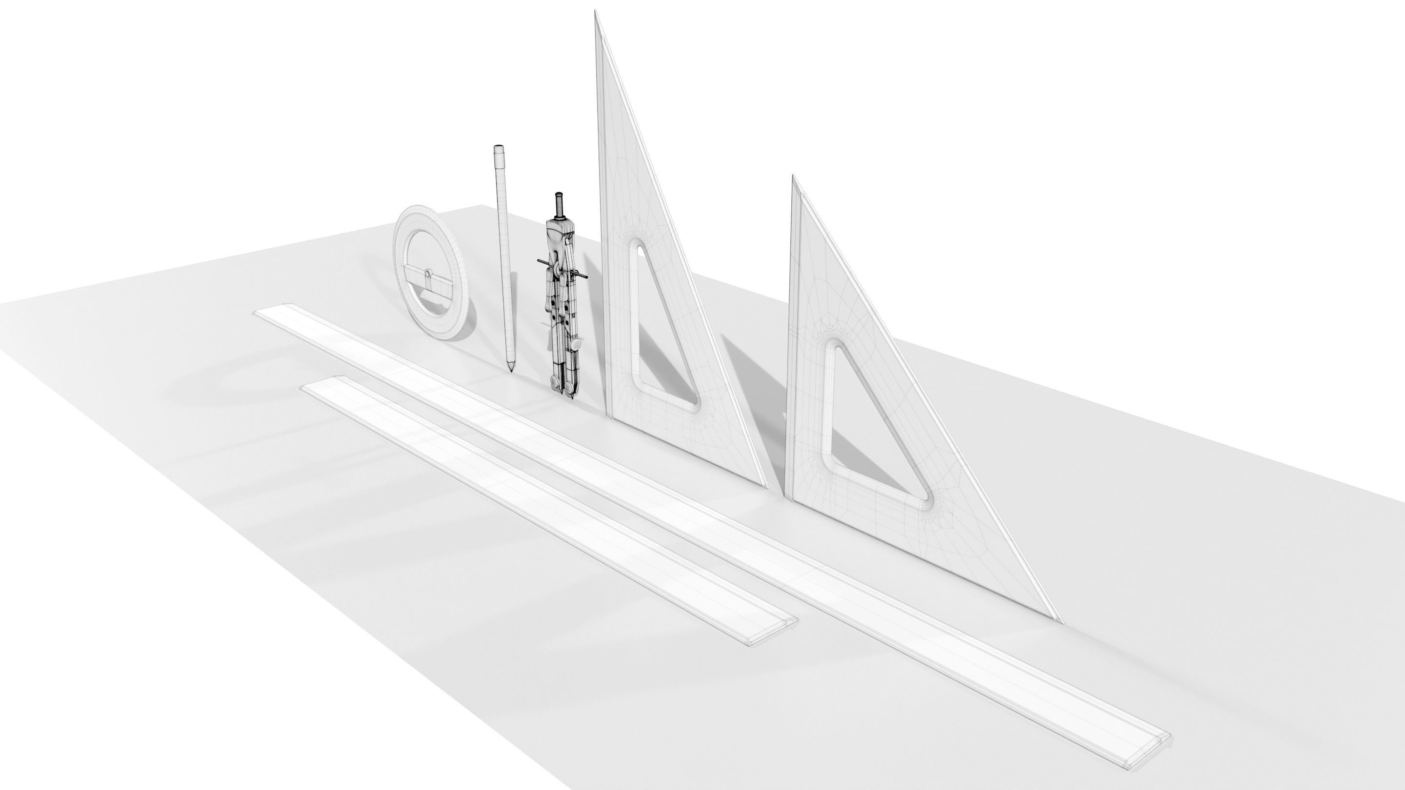 Technical Drawing Tools 3D model | CGTrader