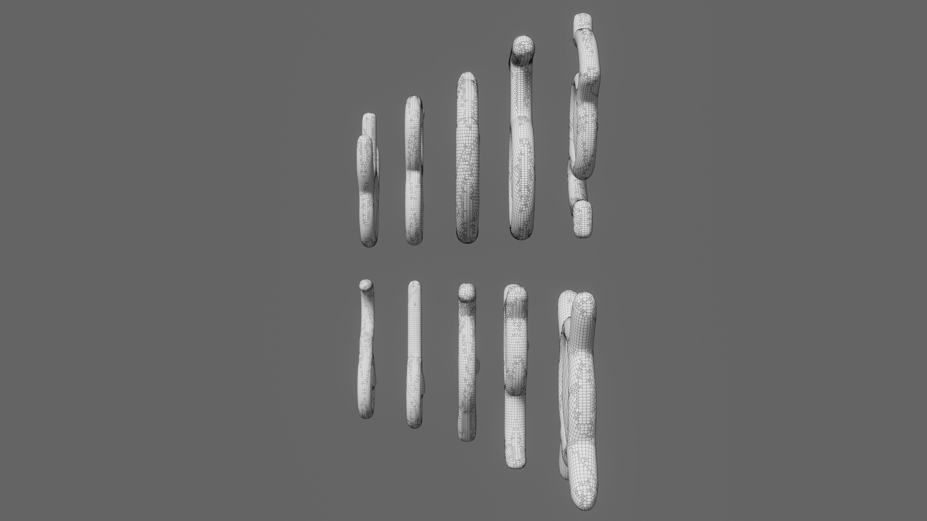 Unown Set 3 3D model | CGTrader