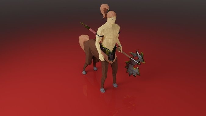 3D model Centaur Half-human horse Horseman Rigged VR / AR / low-poly | CGTrader