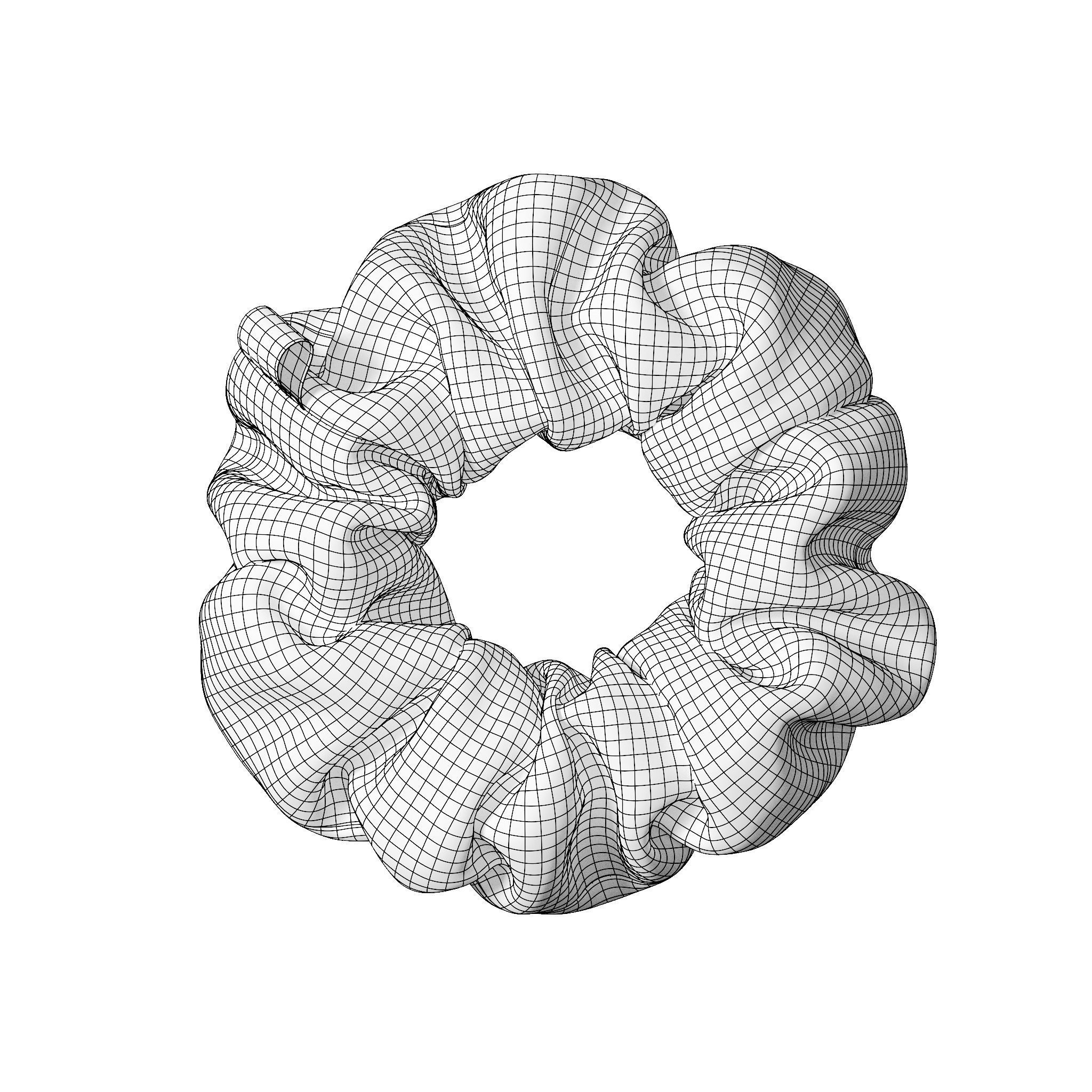 Scrunchy dot 3D model animated | CGTrader