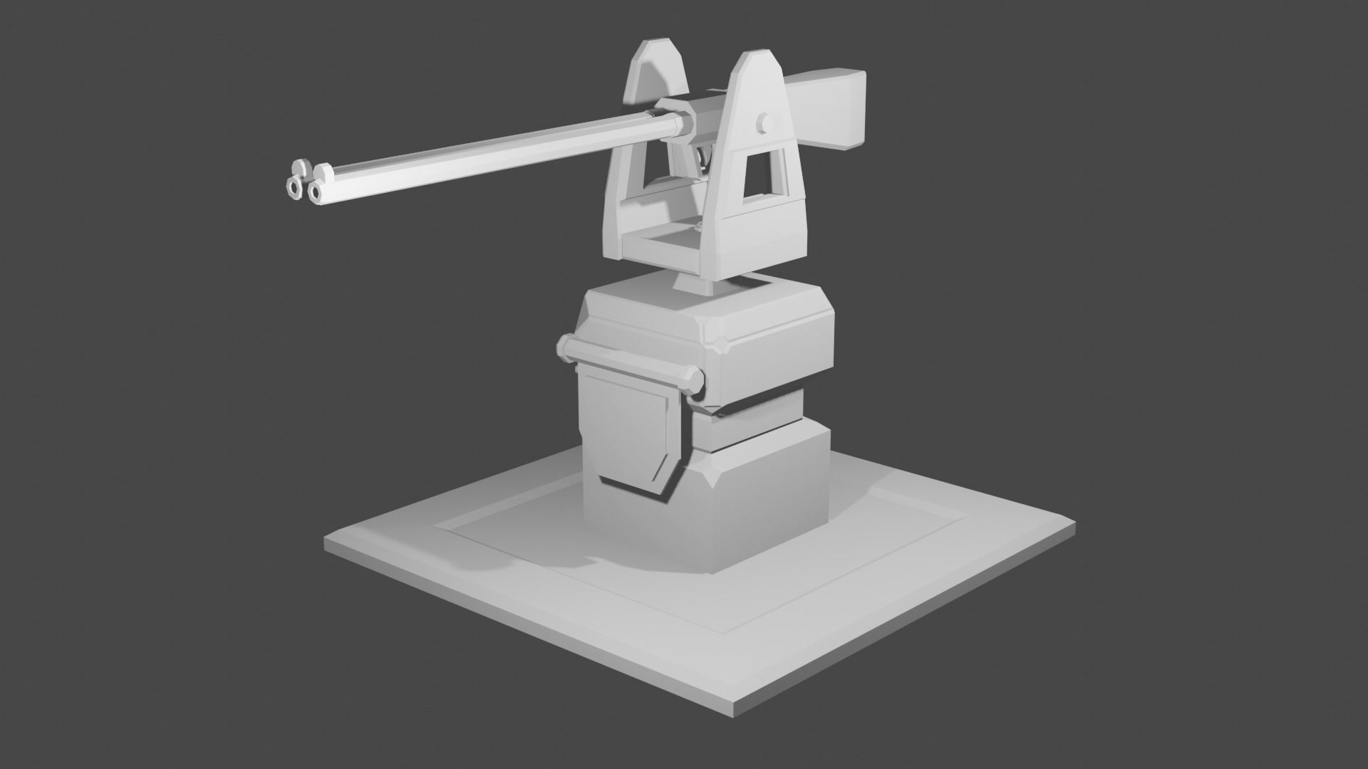 3D model Double barrel shotgun base defend VR / AR / low-poly | CGTrader