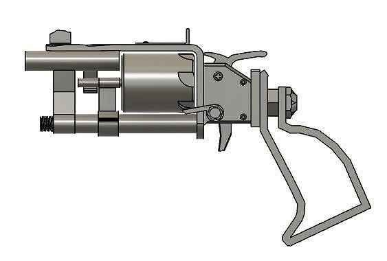 Fallout 4 Pipe Revolver Replica 3D model 3D printable | CGTrader