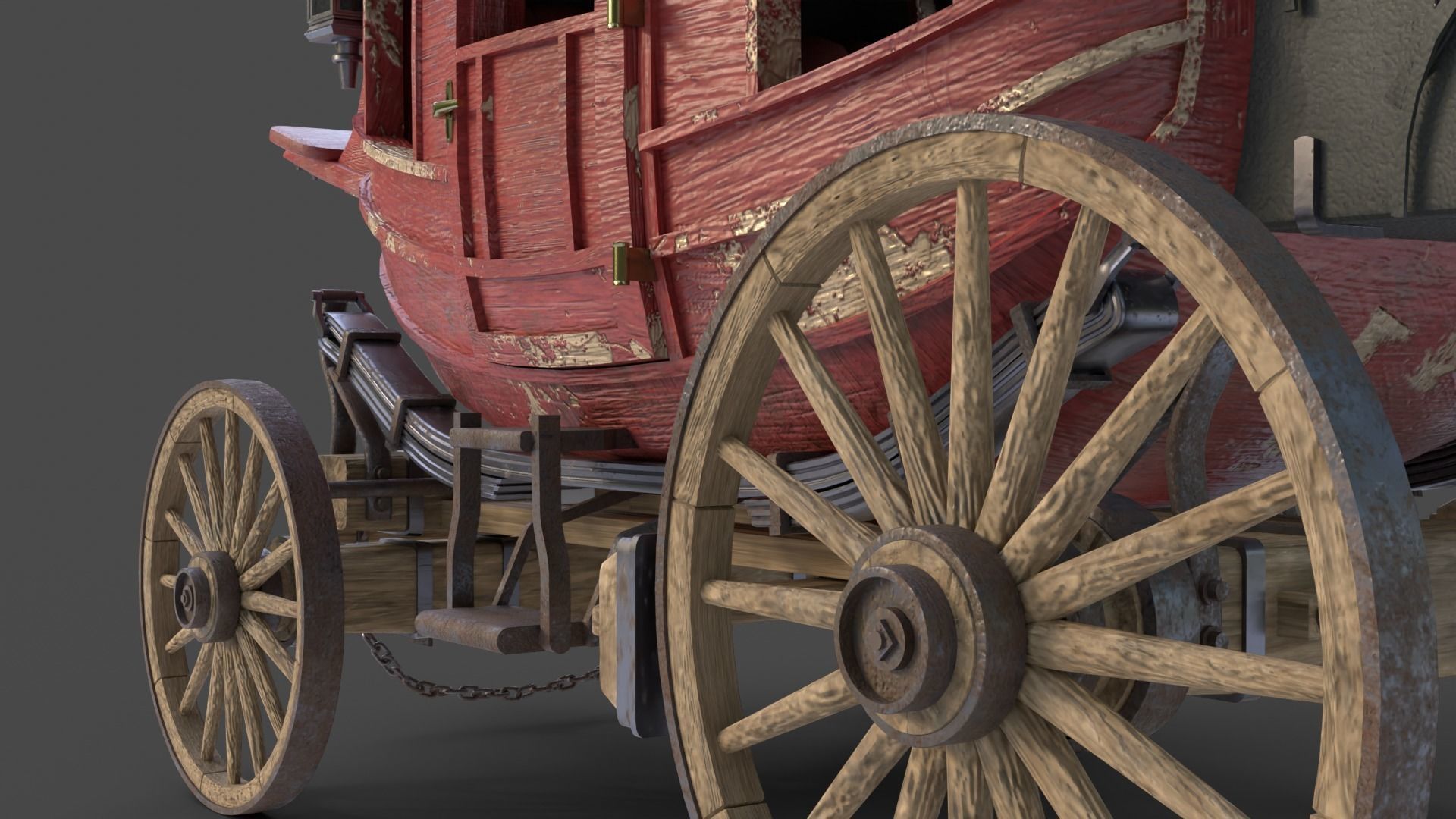 3D model Stage Coach Wagon VR / AR / low-poly | CGTrader