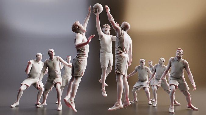 Realistic 3D Mens Basketball Team Blender Compatible 3D model | CGTrader