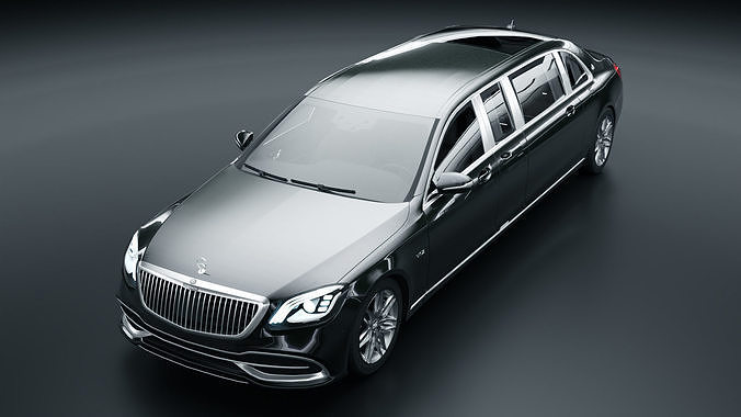3D model Mercedes Maybach S650 Pullman VR / AR / low-poly | CGTrader