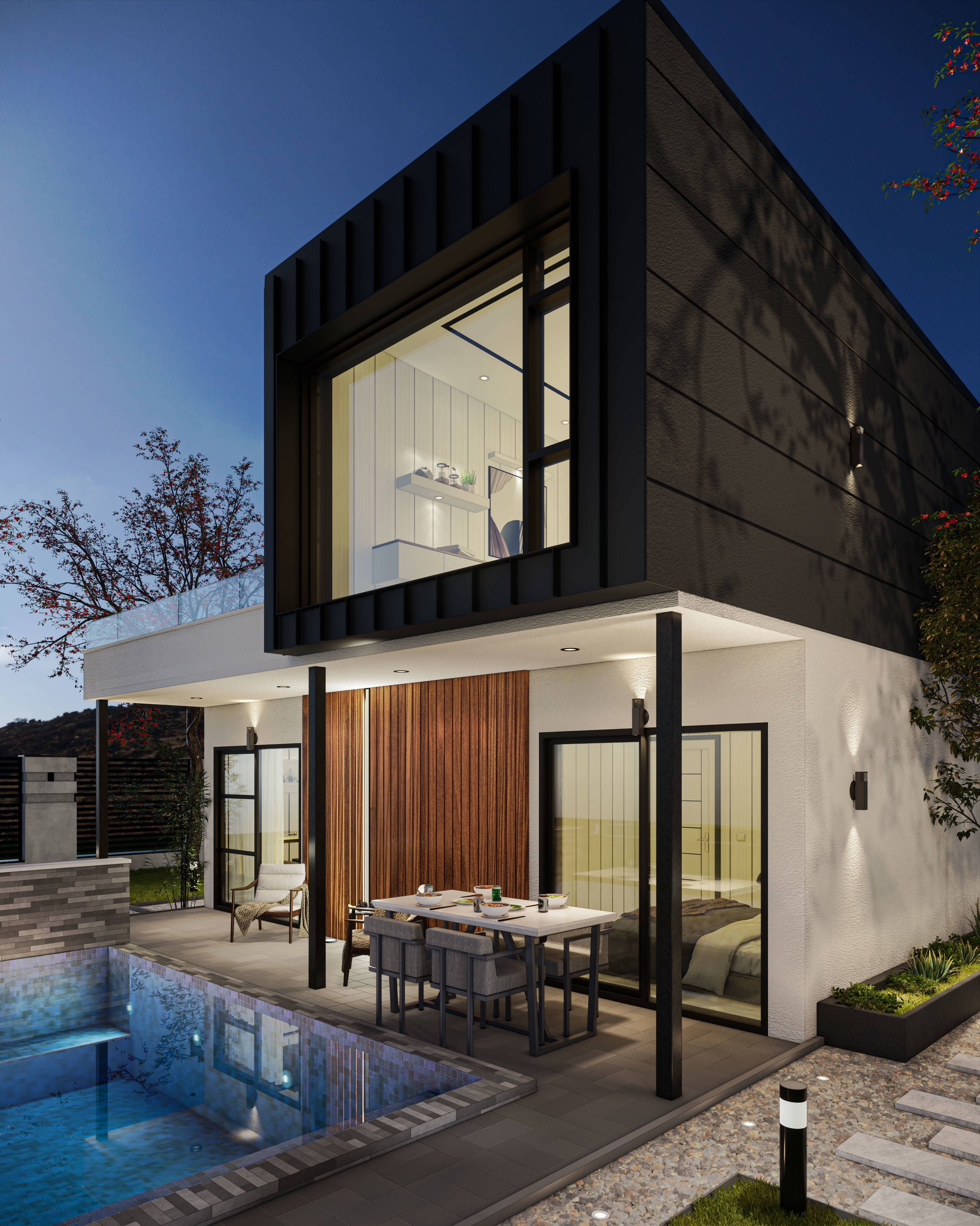 sketchup enscape render scene 3D model | CGTrader