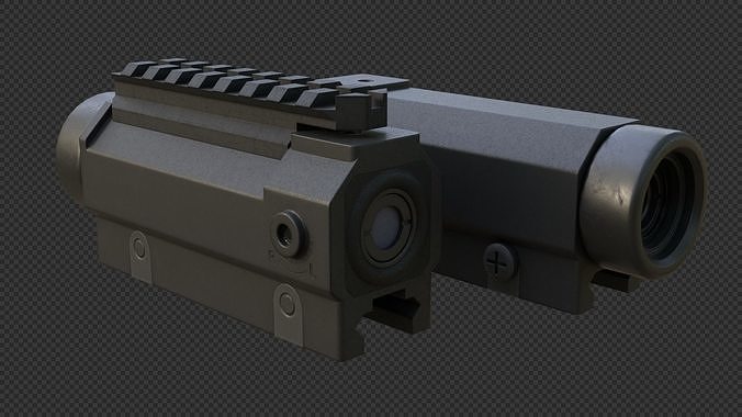 3D model HK Hensoldt Universal Rifle Optic HKV ZF VR / AR / low-poly ...