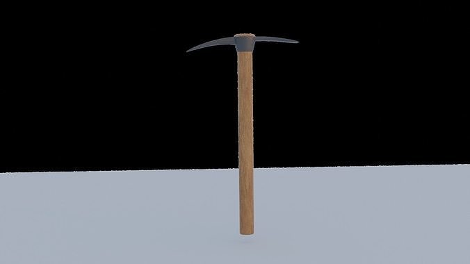 A textured pickaxe for your scenes free 3D model | CGTrader