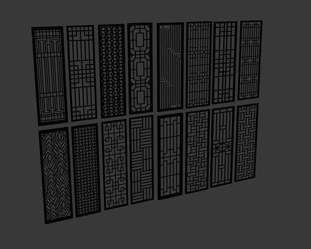 WALL PARTITIONS free 3D model | CGTrader