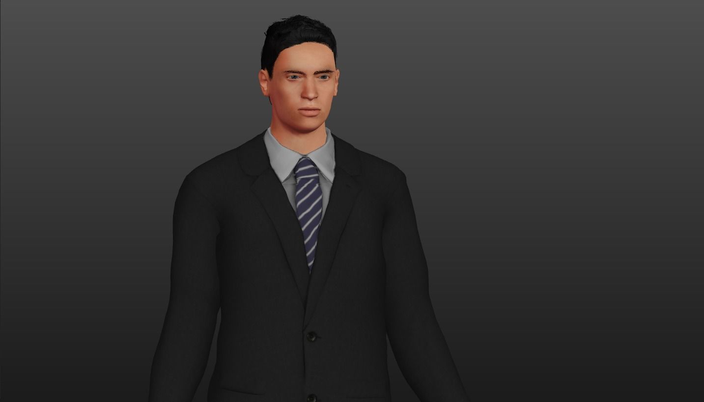 Realistic Male 3D model rigged | CGTrader