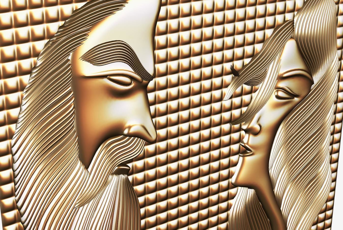 Backgammon ornament model for cnc 04 3D model | CGTrader