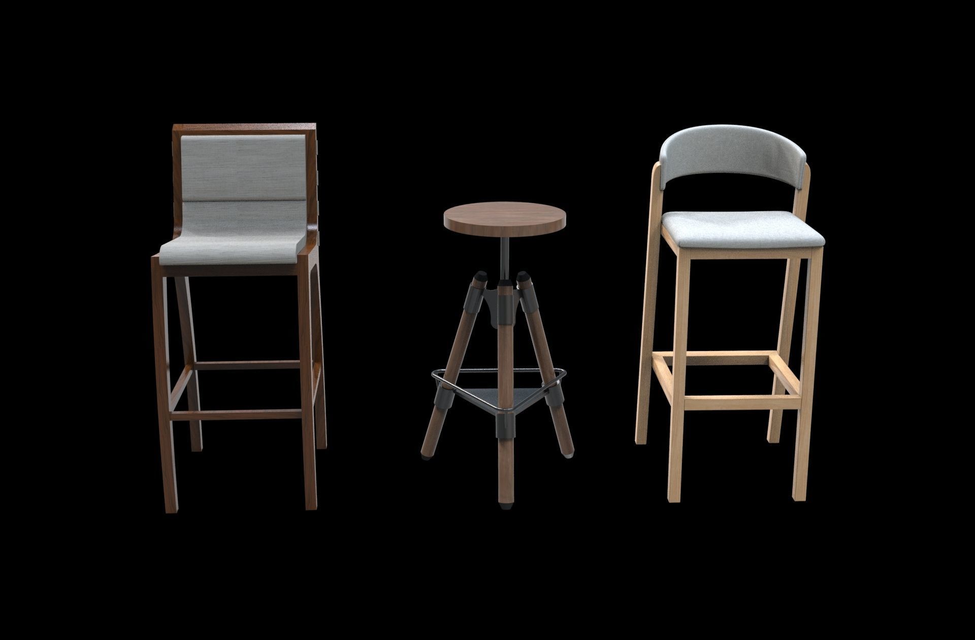barstool 3d model modern 3D model | CGTrader