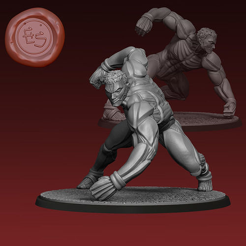 Armored Titan - Attack of Titan - Table Top Miniature 3D model 3D ...
