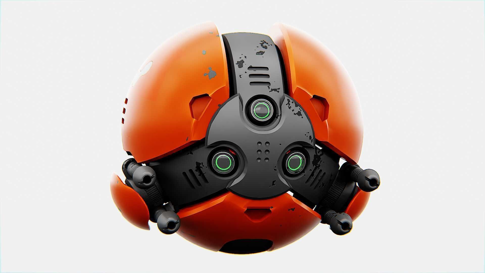 BALL DROID F-200 RIGGED - ANIMATED 3D model animated rigged | CGTrader