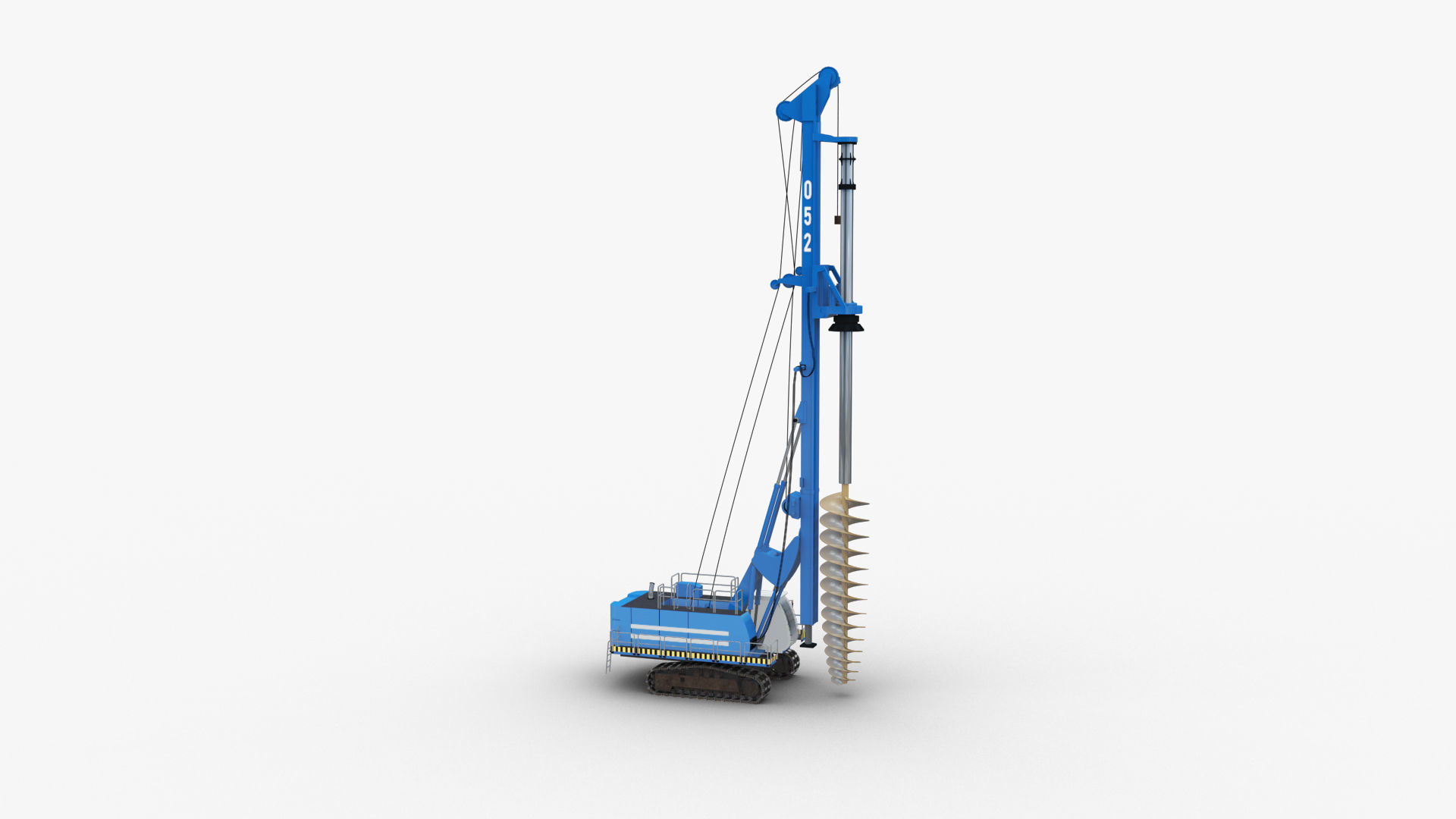 3D model Piling Drill VR / AR / low-poly | CGTrader