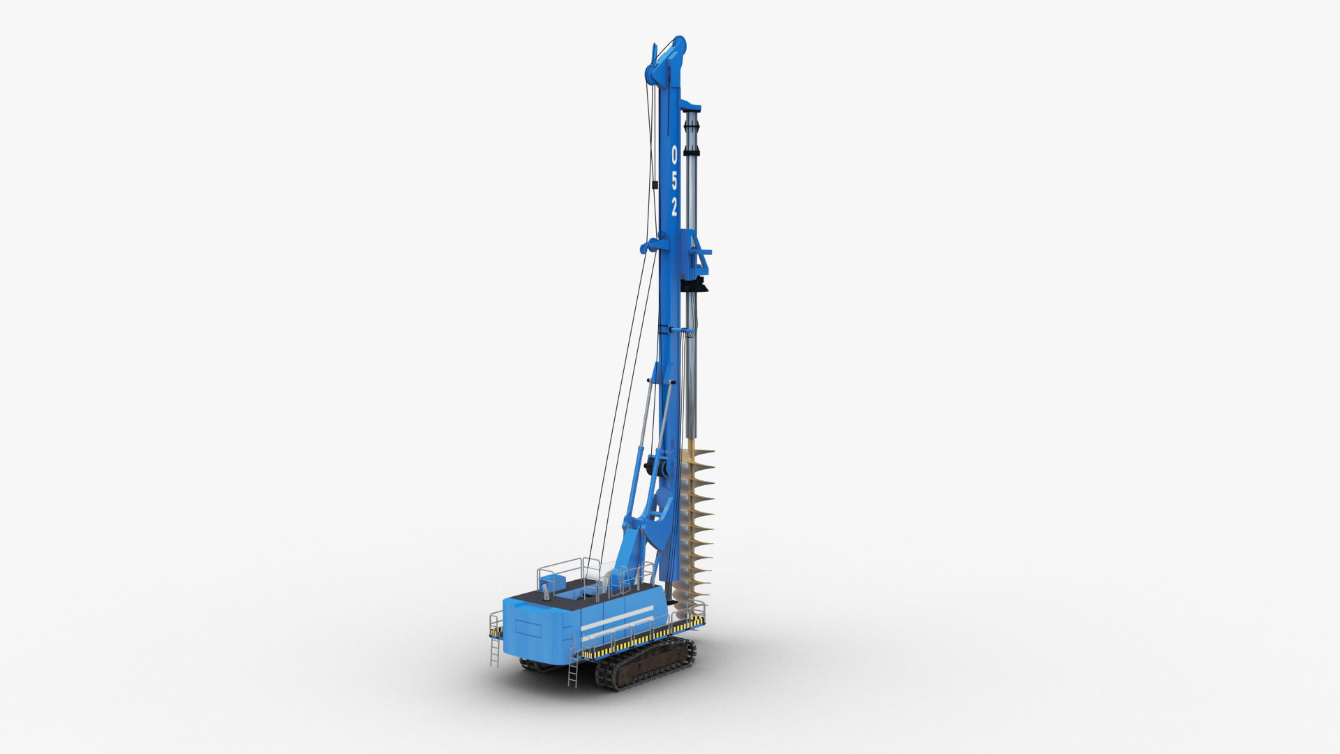 3D model Piling Drill VR / AR / low-poly | CGTrader
