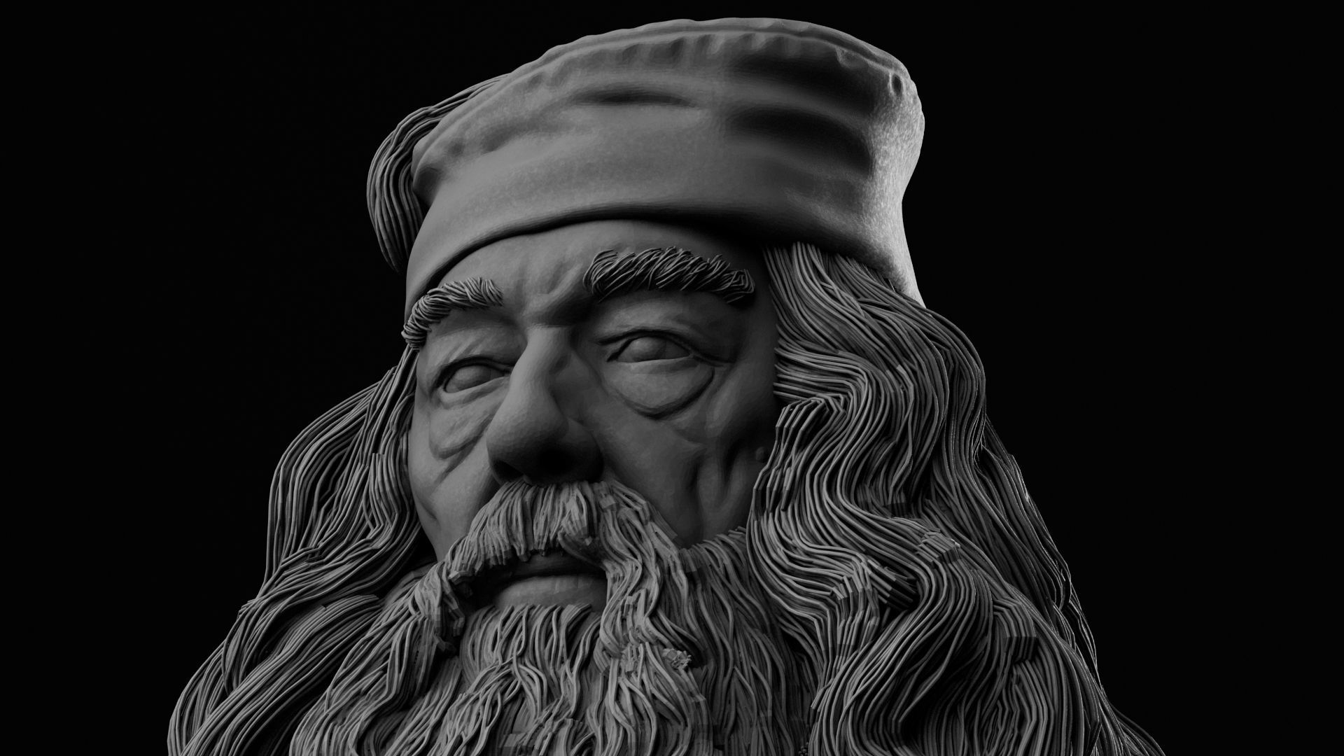 Michael Gambon - Albus Dumbledore - Harry Potter 3D model 3D printable ...