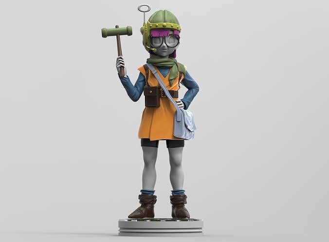 Lucca - Chrono Trigger 3D model 3D printable | CGTrader