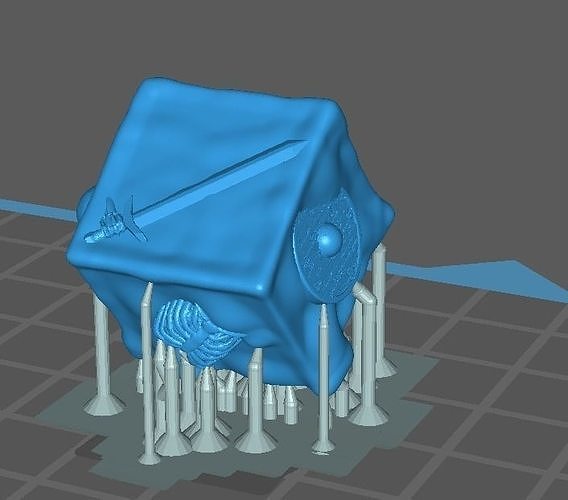 Keycap Slime Skull DnD deugons and dragons 3D model 3D printable | CGTrader