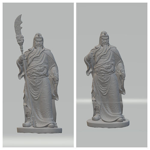 Guan Yu 3D model 3D printable | CGTrader