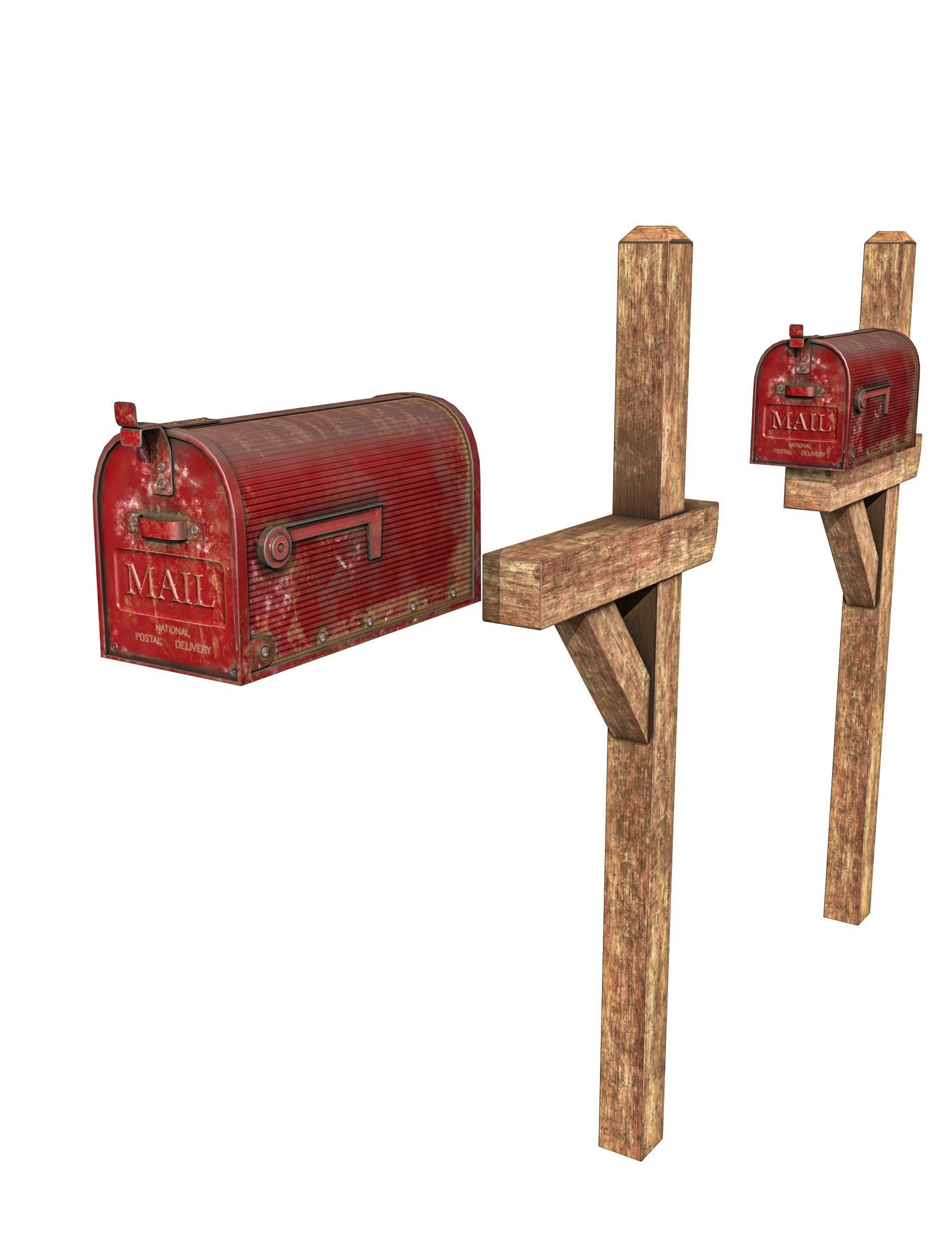 3D model Mailbox VR / AR / low-poly | CGTrader