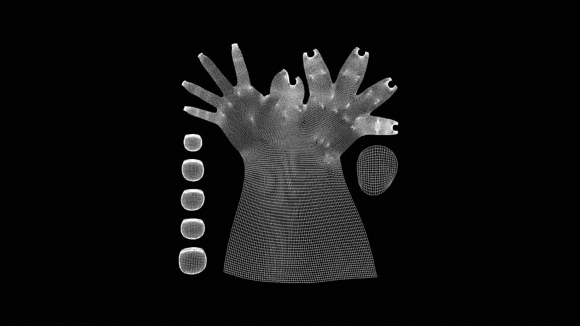 HAND08 Rigged Right Hand 3D model rigged | CGTrader
