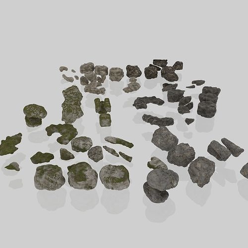 Stones pack 3D model | CGTrader
